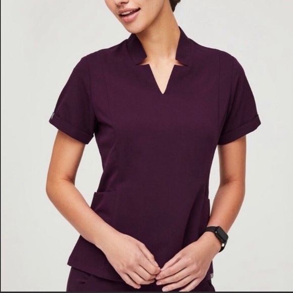 Figs | Tops | Figs Inala Slim Scrub Top Deep Purple Xs | Poshmark